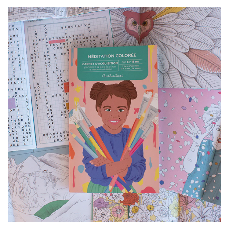 Cahier de coloriages - Méditation colorée | QuiQueQuoi